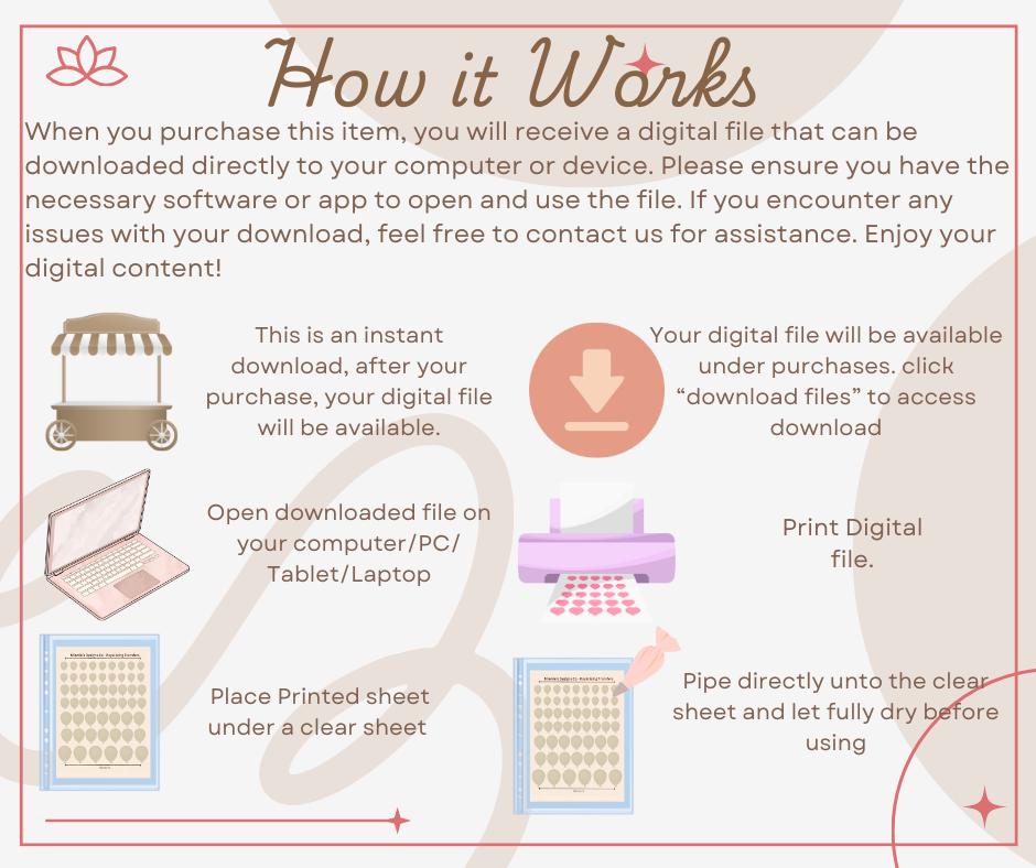 Royal Icing Transfer - Baby Shower 1 - DIGITAL DOWNLOAD - Etsy