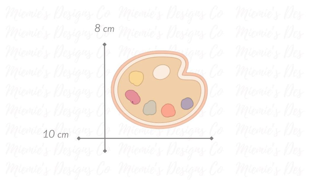 MDC - Paint Palette, Cookie, Cutters, Fondant, Clay, Baking, Crafts ...
