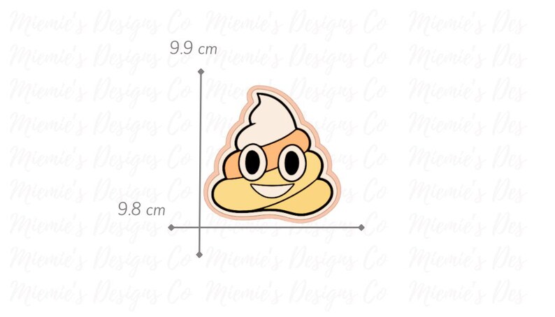 MDC - Emoji, Poop Emoji, Cookie, Cutters, Fondant, Clay, Baking, Crafts ...