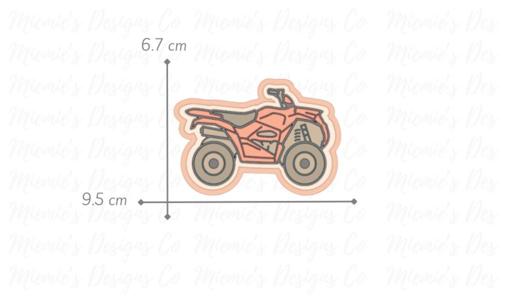 MDC - Quad, off Road, Bike, Four Wheeler, Cookie, Cutters, Fondant ...