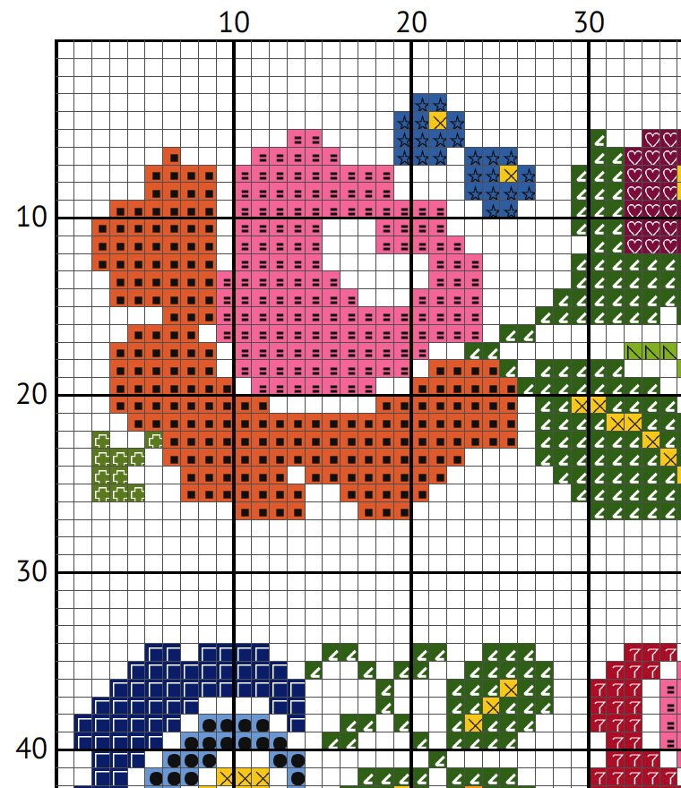 Slavic Folk Embroidery - a Set of 15 Colourful Flower-patterns From ...