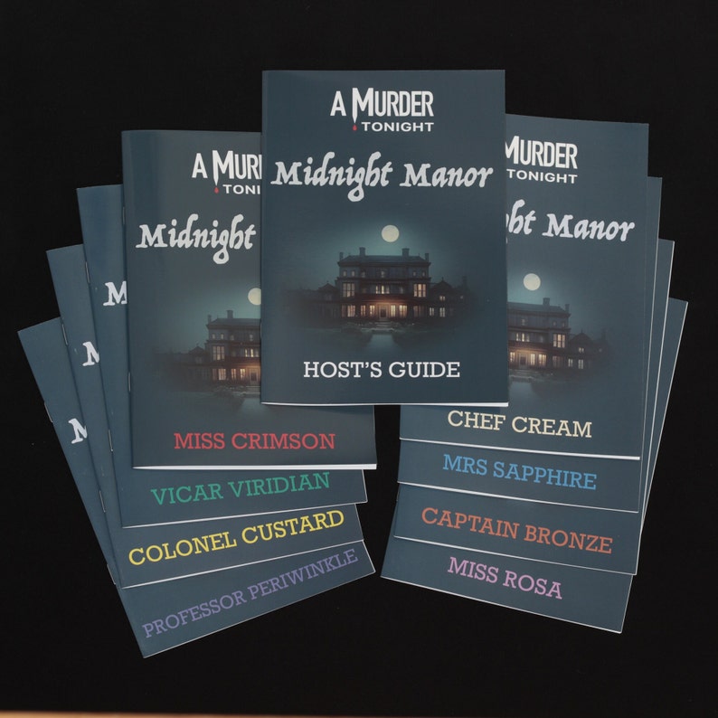 6-8 Player Murder Mystery Game, Flexible Dinner Party Manor House Game ...