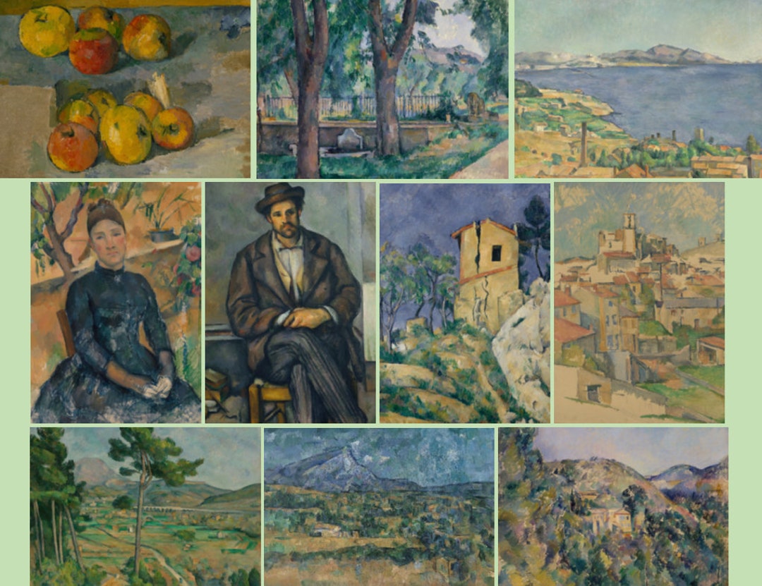 Paul Cézanne's Paintings on 10 Postcards in Cover - Etsy