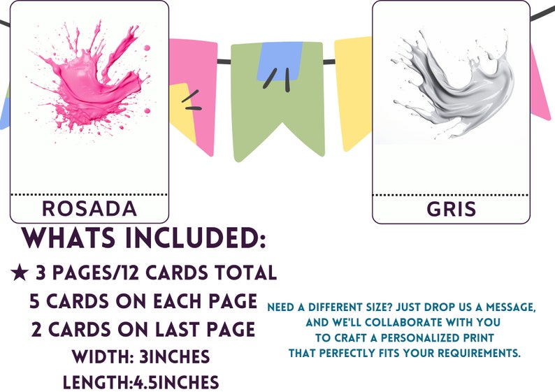 Colors Flashcards Montessori Flashcards Printable - Etsy