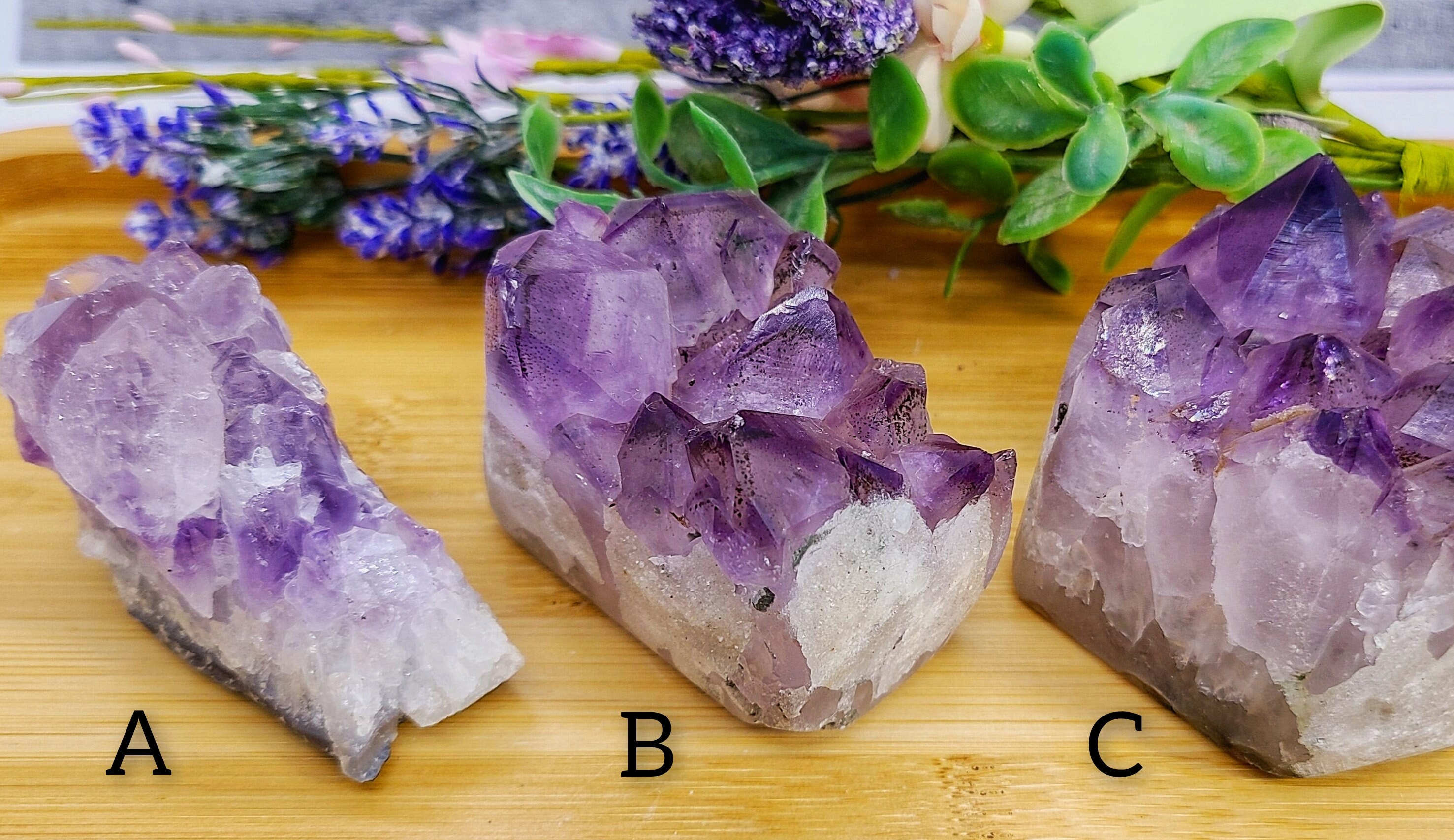 Amethyst Clusters, Small to Large Size, Amethyst, Purple, Crystals ...