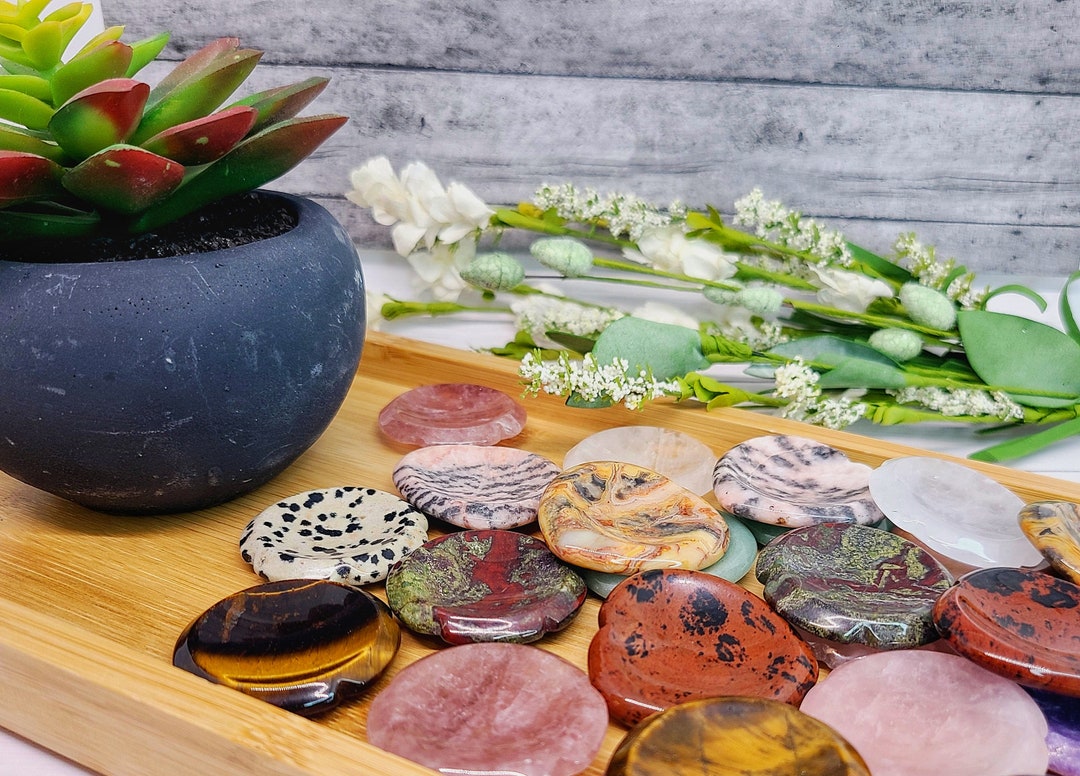 Crystal Worry Stones, Crystal Thumb Stones, Anxiety Relief, Crystal ...