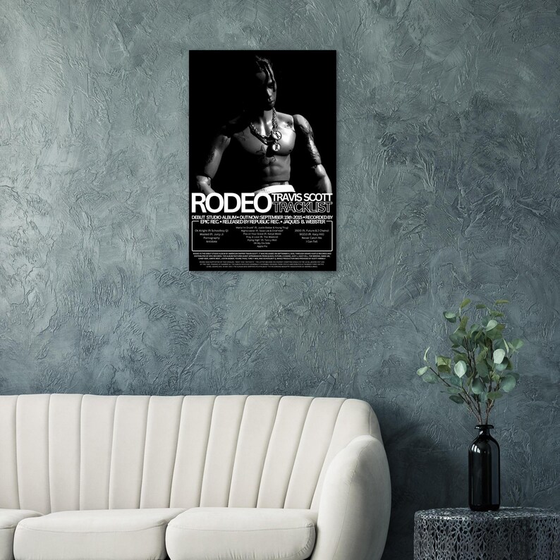 RODEO: Travis Scott Poster (various Sizing Options) *black Edition* - Etsy