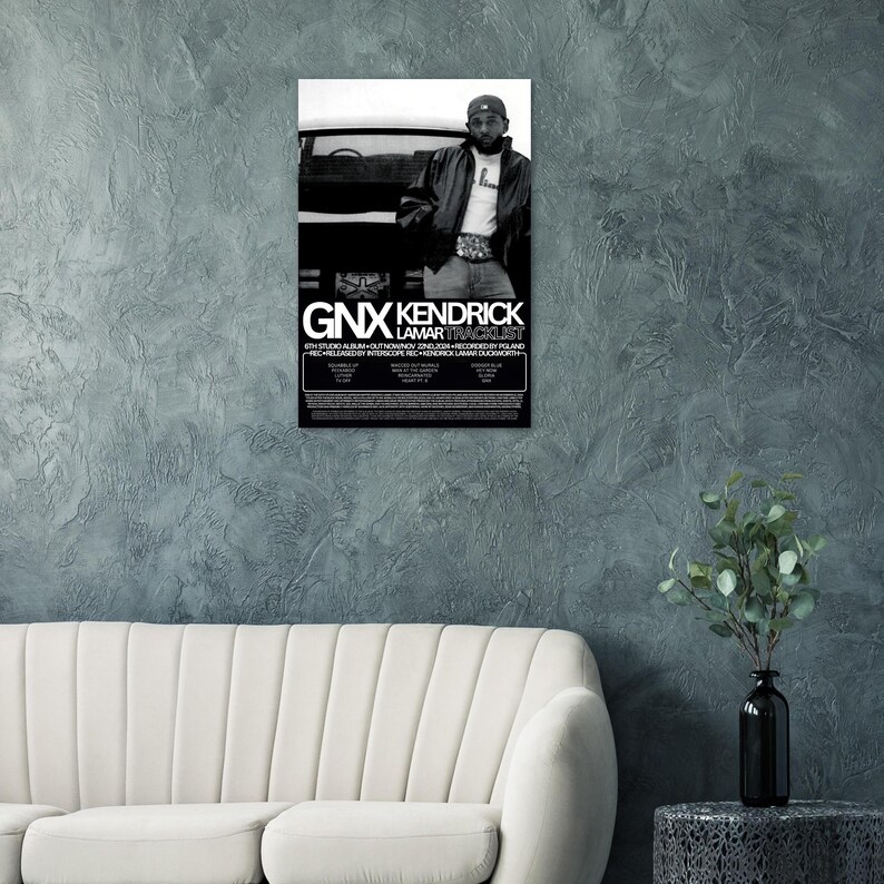 GNX: Kendrick Lamar Poster (various Sizing Options) *black Edition* - Etsy