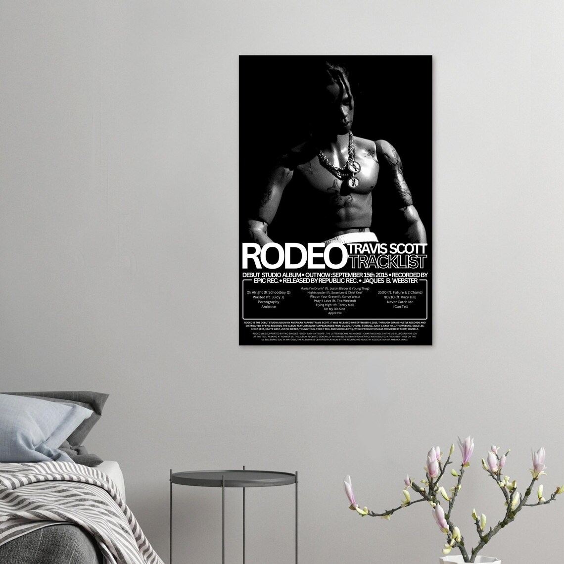 RODEO: Travis Scott Poster (various Sizing Options) *black Edition* - Etsy