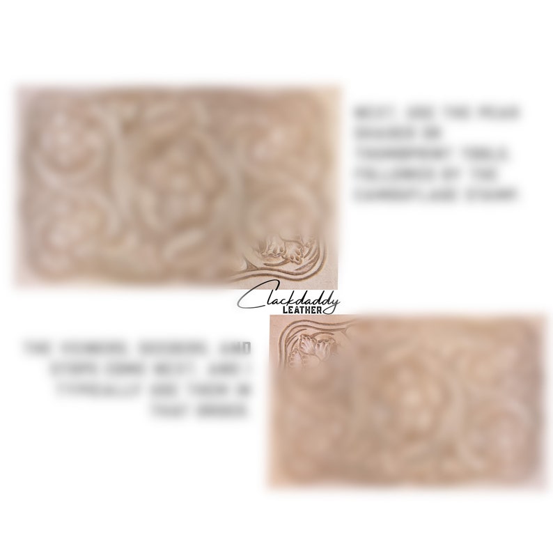Sheridan Style 8x5 Carving and Tooling Pattern - Etsy