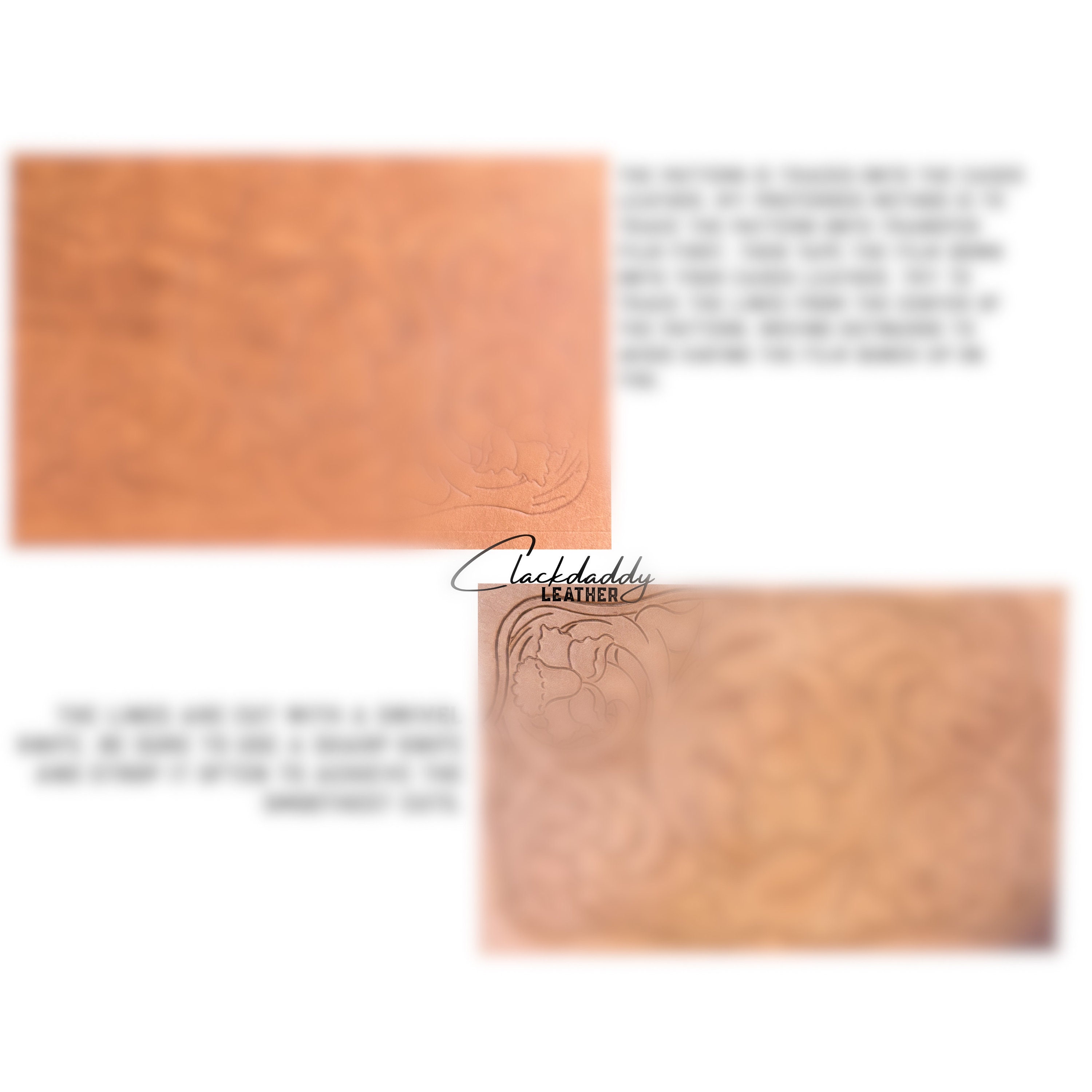 Sheridan Style 8x5 Carving and Tooling Pattern - Etsy