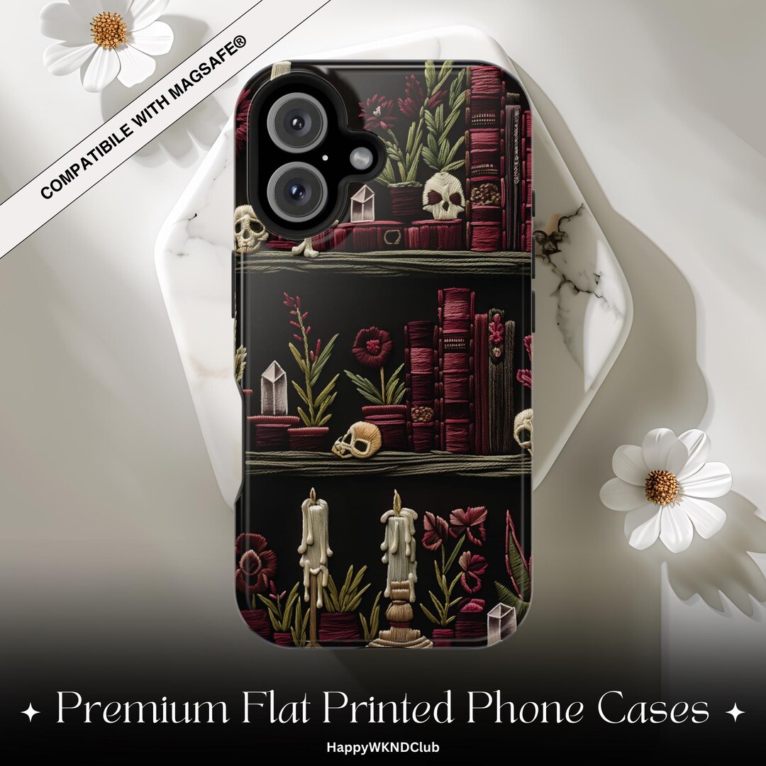 Dark Academia Gothic Embroidery PRINTED MAGSAFE Tough Phone Case ...