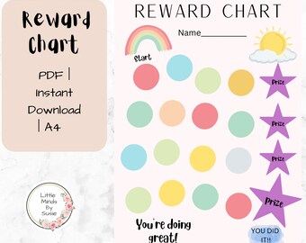 Reward Chart, Toddler Reward Chart, Reward Chart Printable, Kids ...