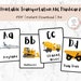 Printable Transportation ABC Flashcards, Preschool, Homeschool ...