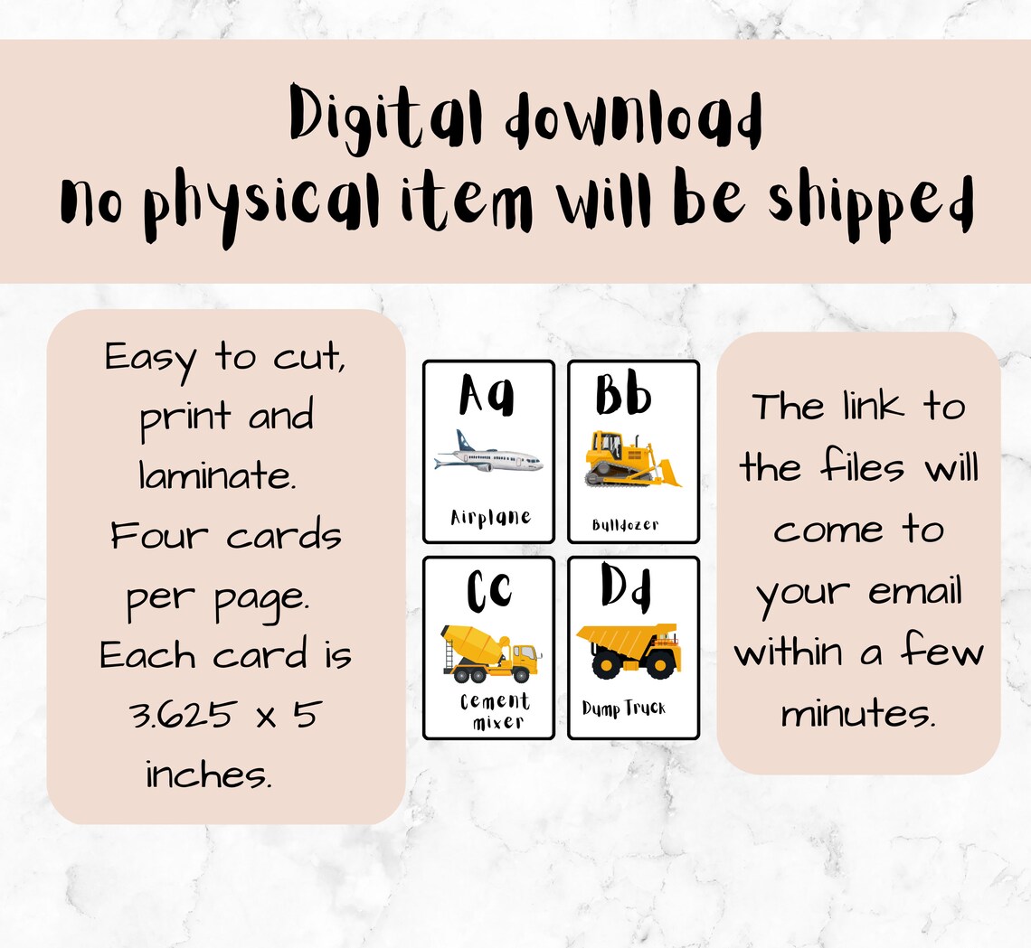 Printable Transportation ABC Flashcards, Preschool, Homeschool ...