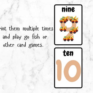 Counting Number Flashcards, Kindergarten Math, Adding, Preschool ...