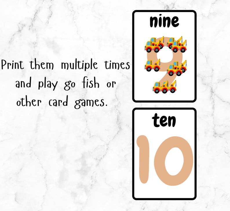 Counting Number Flashcards, Kindergarten Math, Adding, Preschool ...