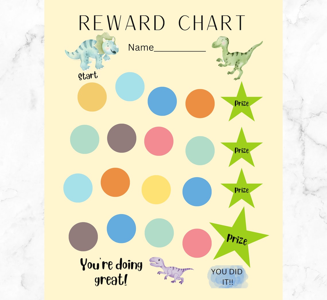 Reward Chart, Toddler Reward Chart, Reward Chart Printable, Potty ...