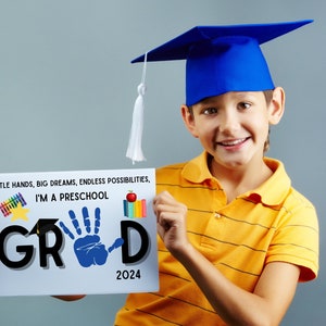 Preschool Graduation Certificate, Preschool Keepsake, Handprint Art ...