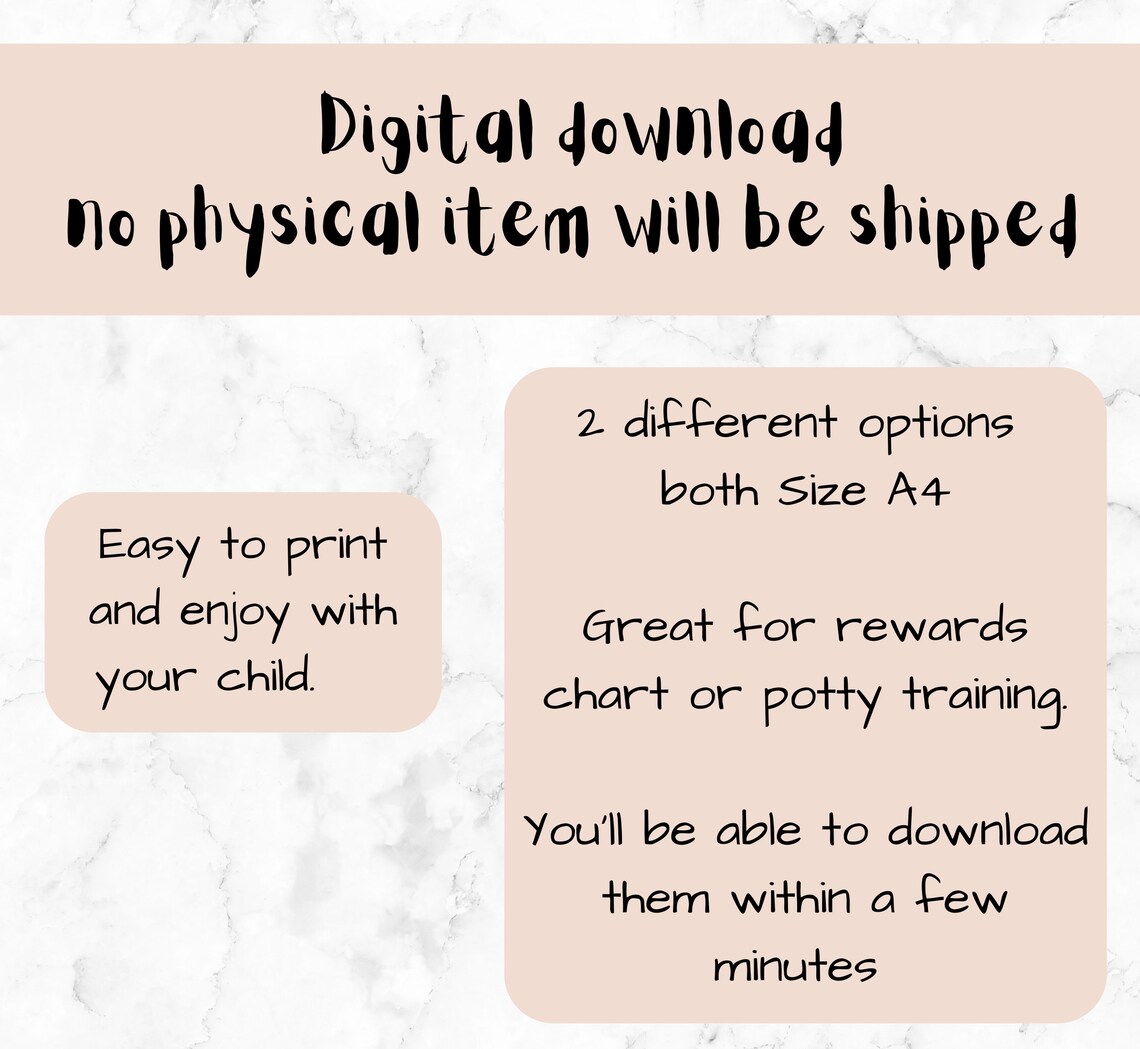 Reward Chart, Toddler Reward Chart, Reward Chart Printable, Potty ...