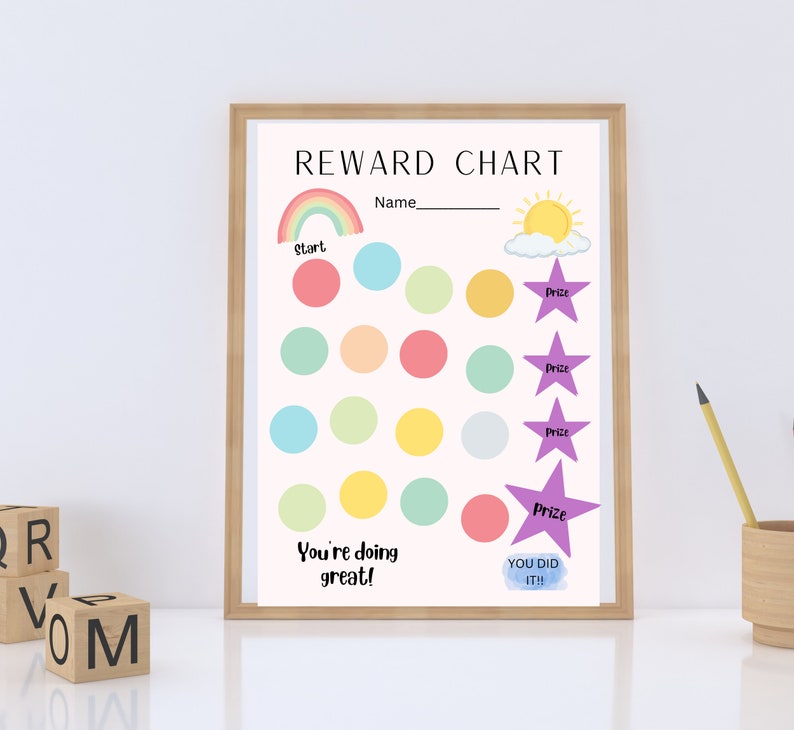Reward Chart, Toddler Reward Chart, Reward Chart Printable, Potty ...