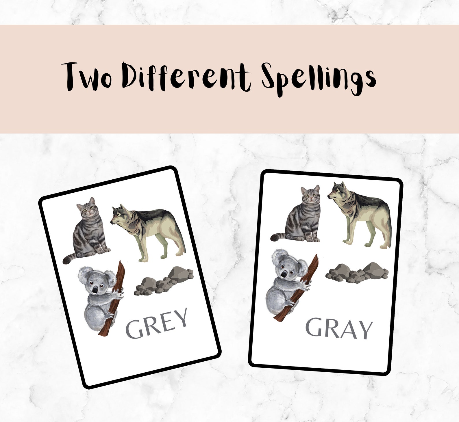 Nature Themed Color Flashcards | Preschool | Kindergarten | Homeschool ...