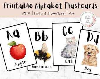 Farm Animal Flashcards Kindergarten Preschool Printable - Etsy