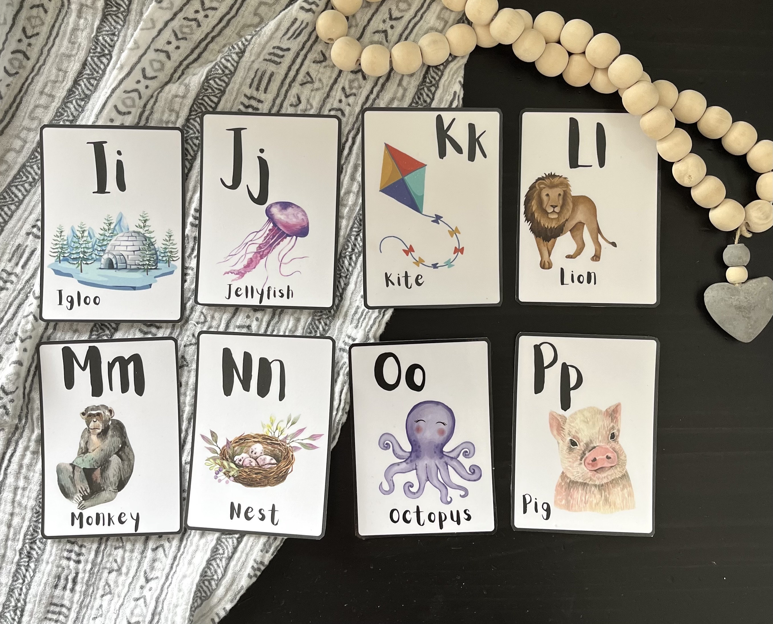 ABC Flash Cards, Educational Cards, Preschool, A-Z Cards, Learn Abcs ...