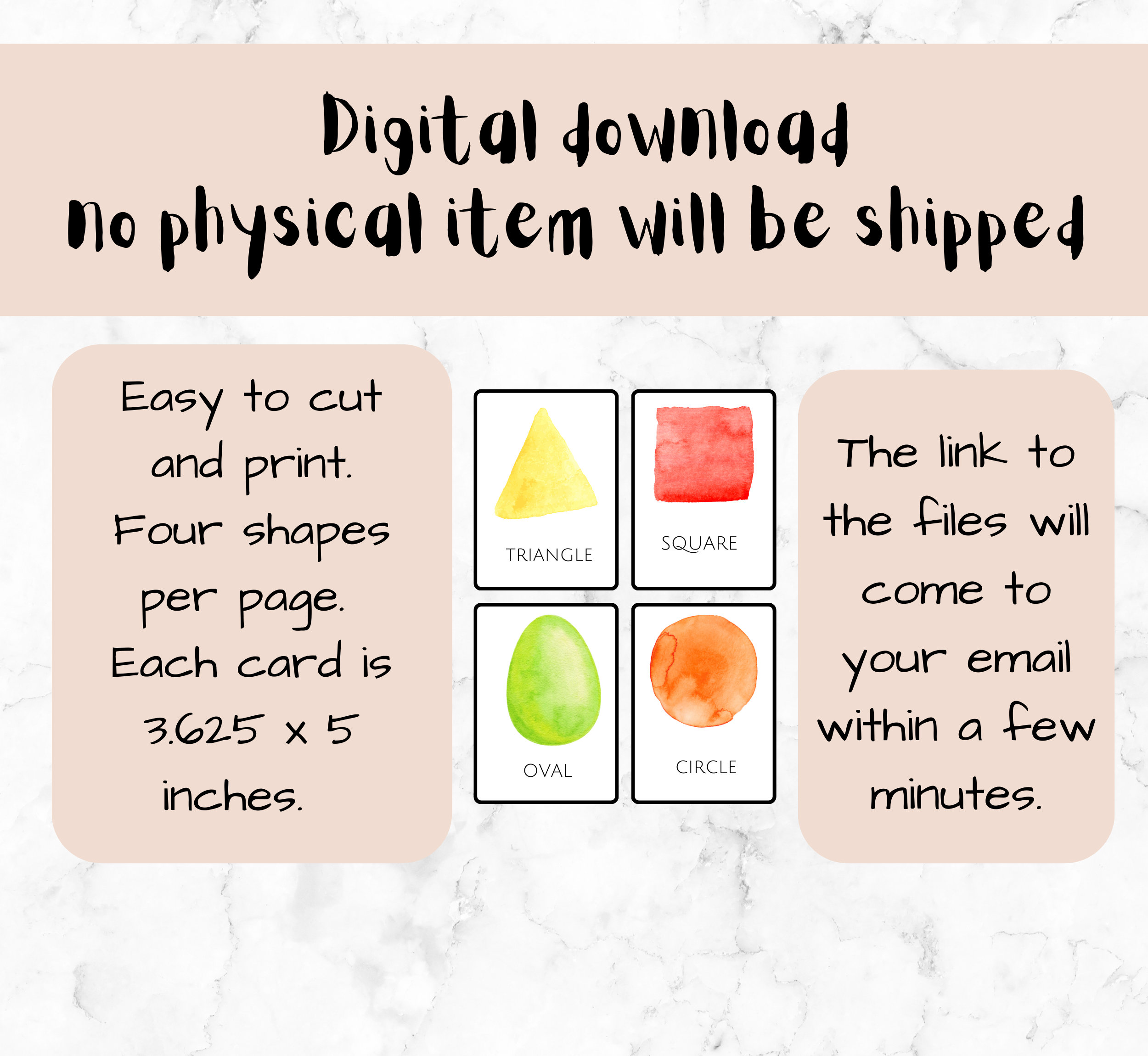 16 Rainbow Shape Flashcards | Preschool Materials | Homeschooling ...