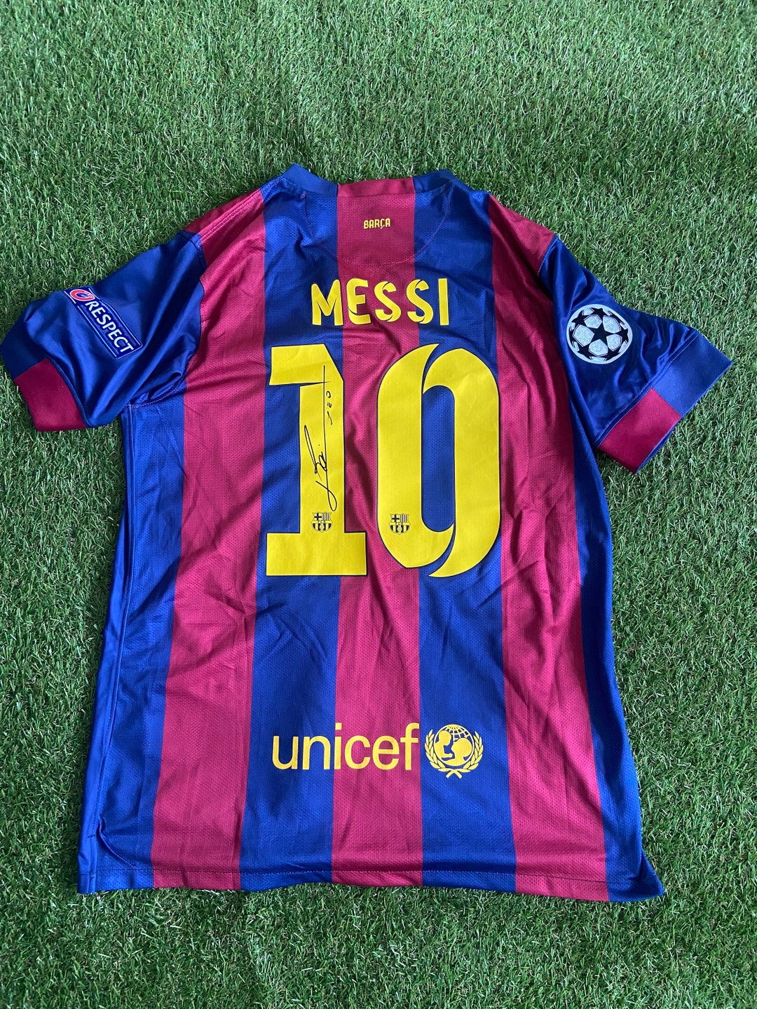 Signed Lionel Messi Barcelona UCL Final 2008/09 Player Version - Etsy