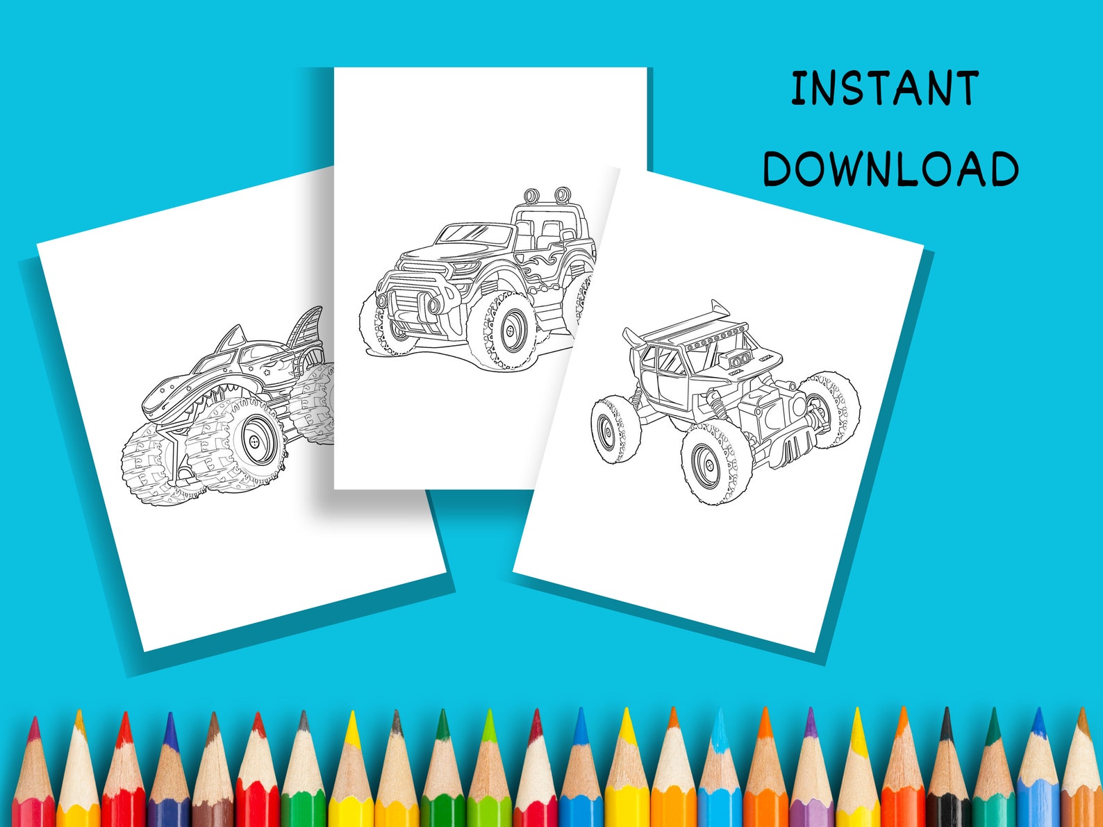Coloring Pages For Boys Monster Truck