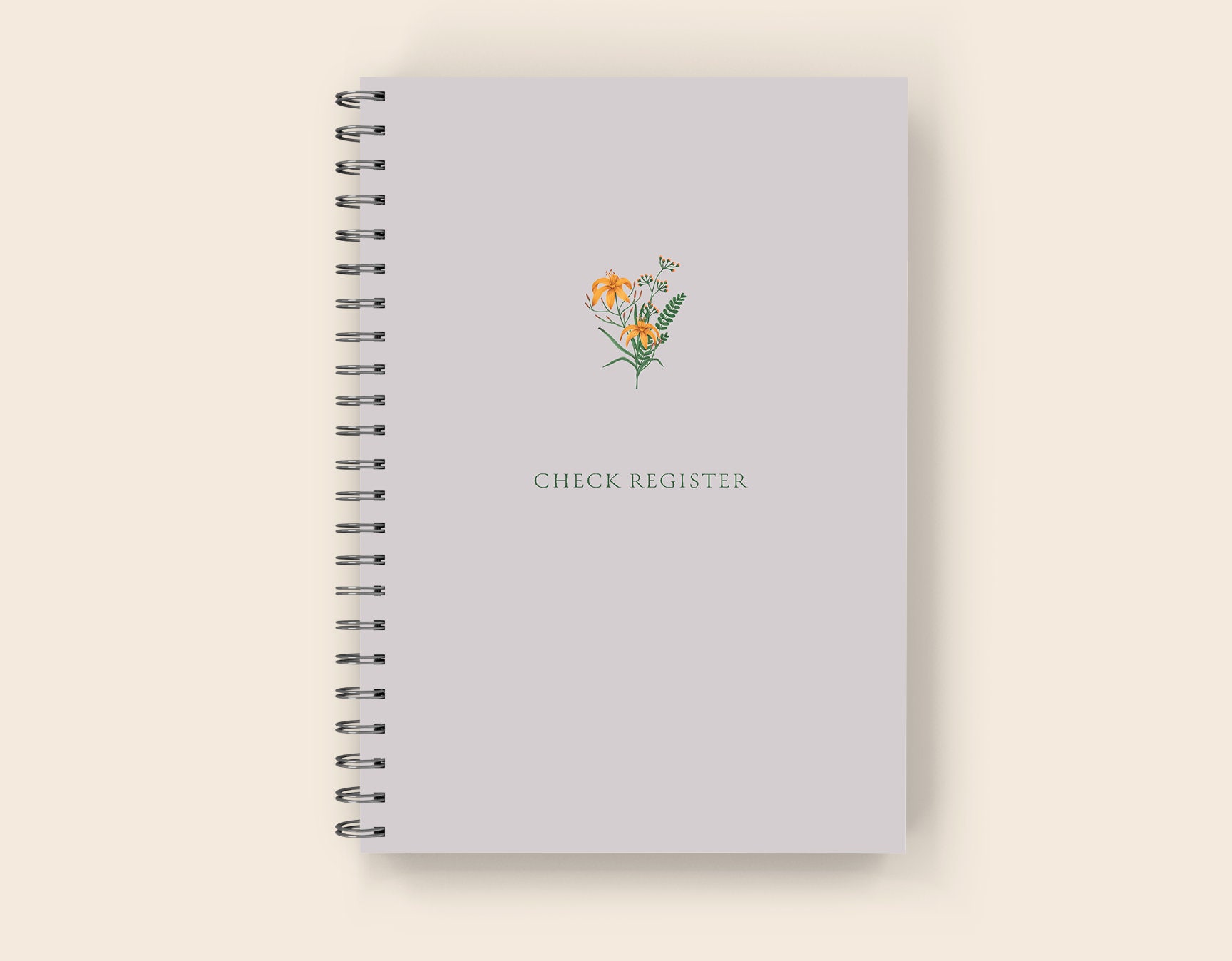 Check Register: Spiral Bound Printed Checkbook Register, Checking ...