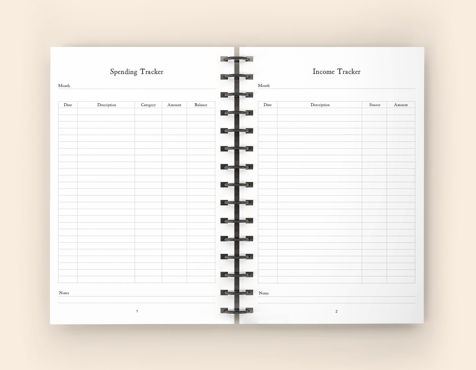 Debt Tracker: Wire-o Spiral Monthly Debt Planner, Debt Snowball, Debt ...