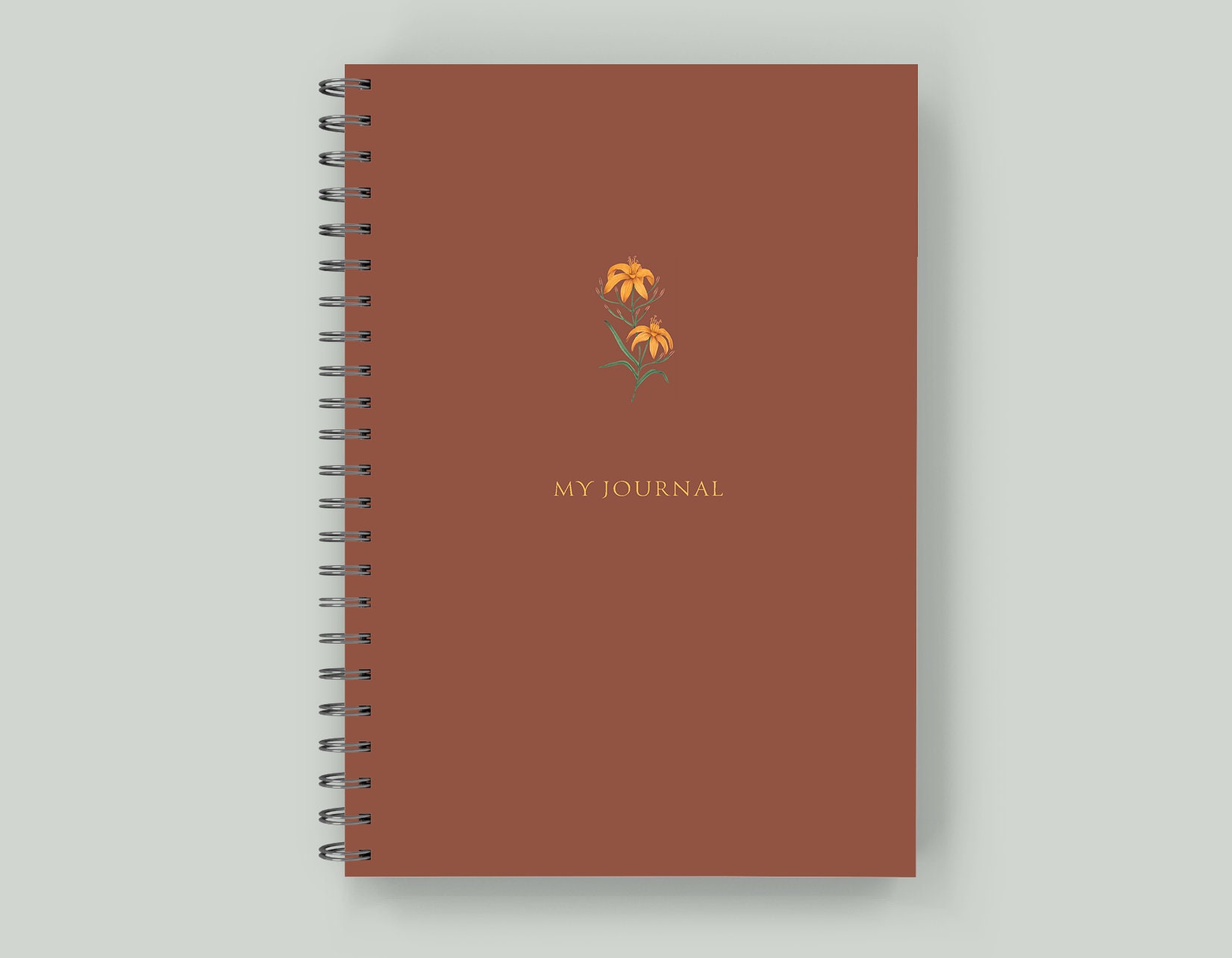 Blank Unlined Journal: Wire-o Spiral 6x9 Blank Journaling, Blank ...