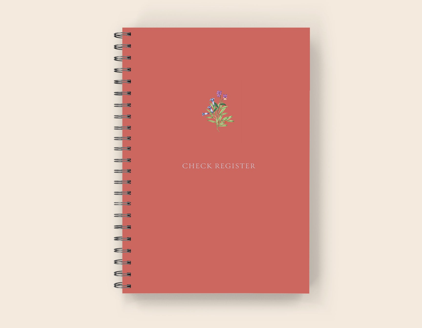 Check Register: Spiral Bound Printed Checkbook Register, Checking ...
