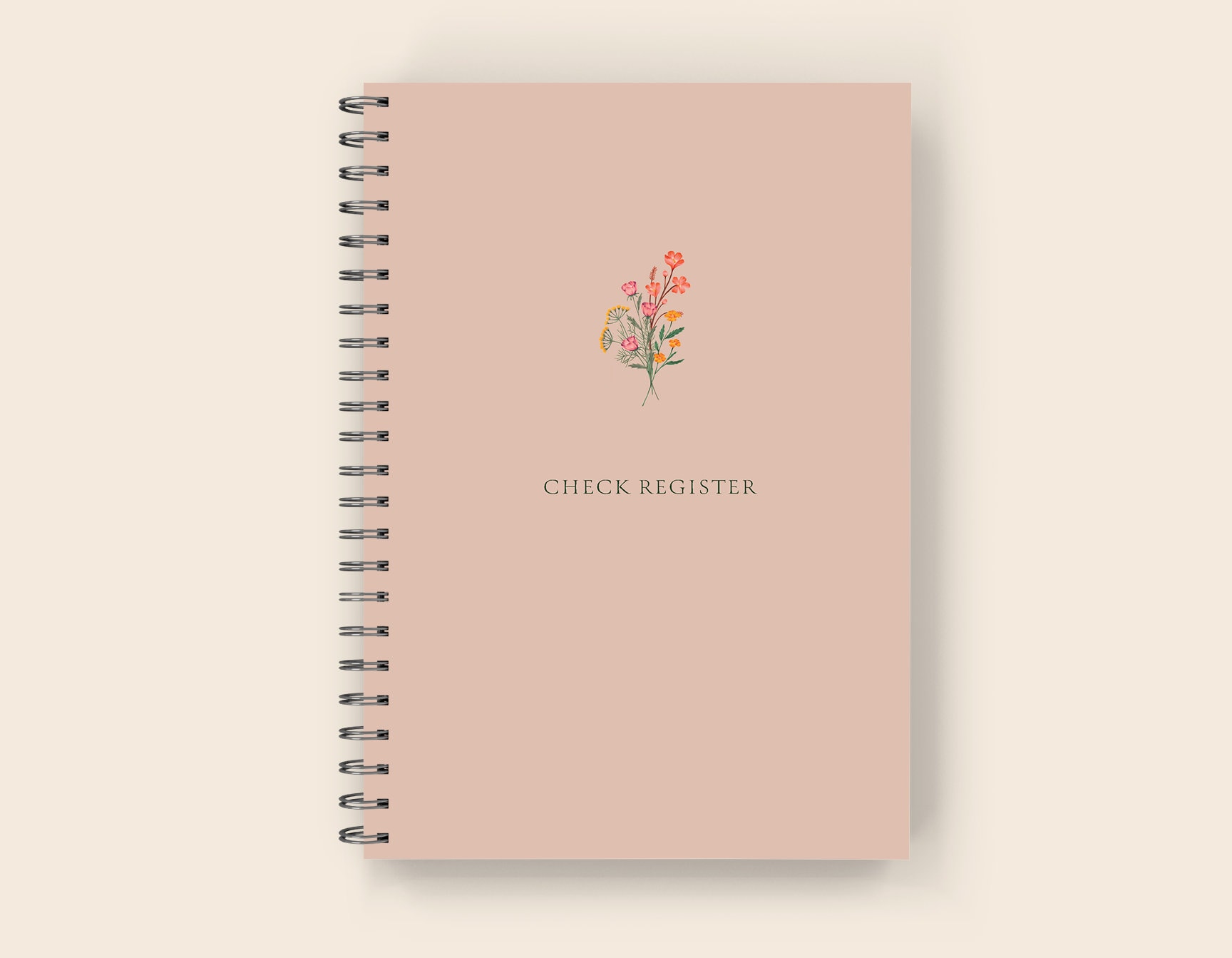 Check Register: Spiral Bound Printed Checkbook Register, Checking ...