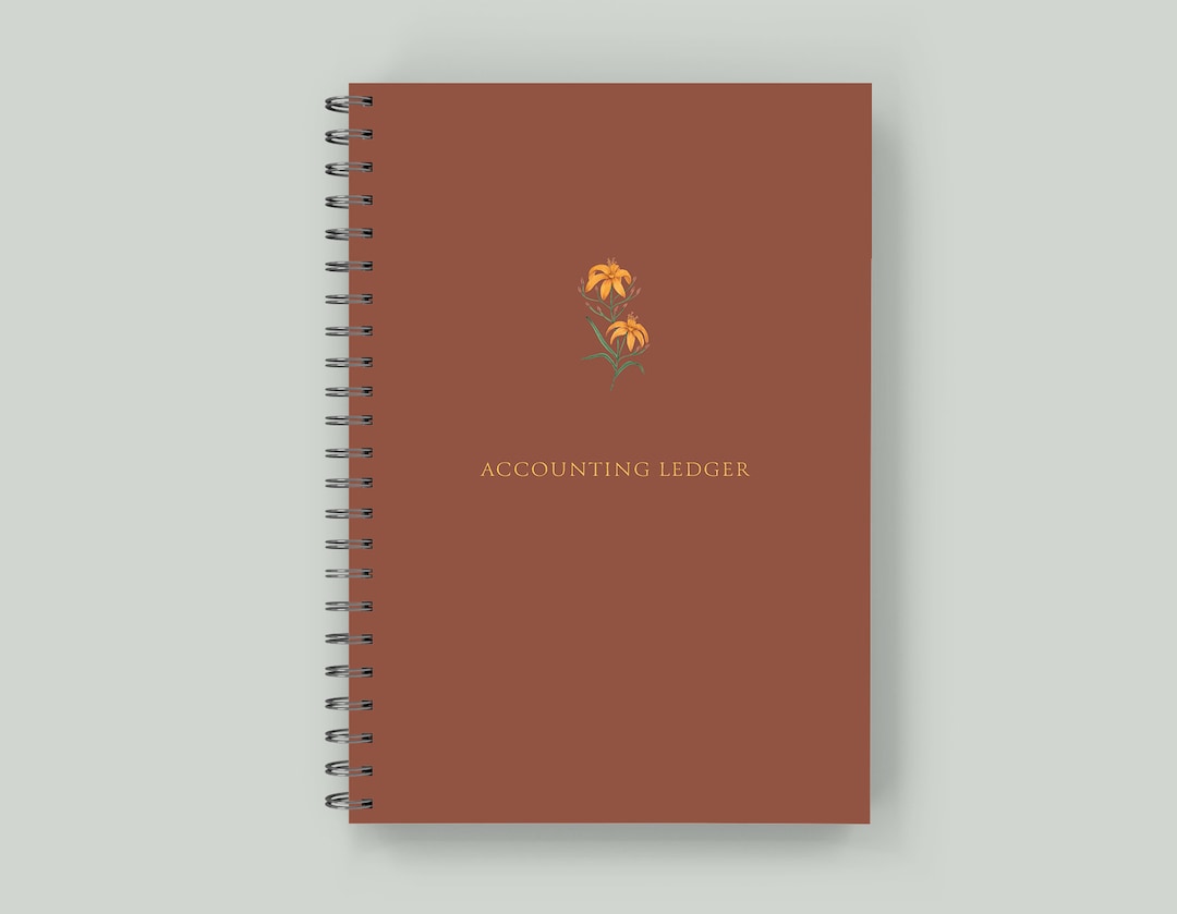 Accounting Ledger: Spiral Bound Bookkeping Business Account Ledger ...