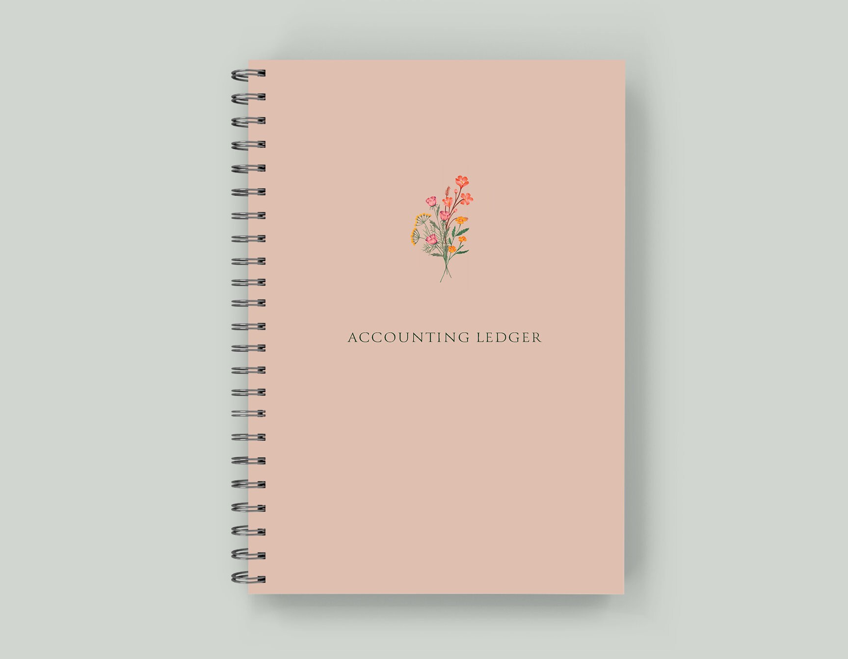 Accounting Ledger: Spiral Bound Bookkeping Business Account Ledger ...