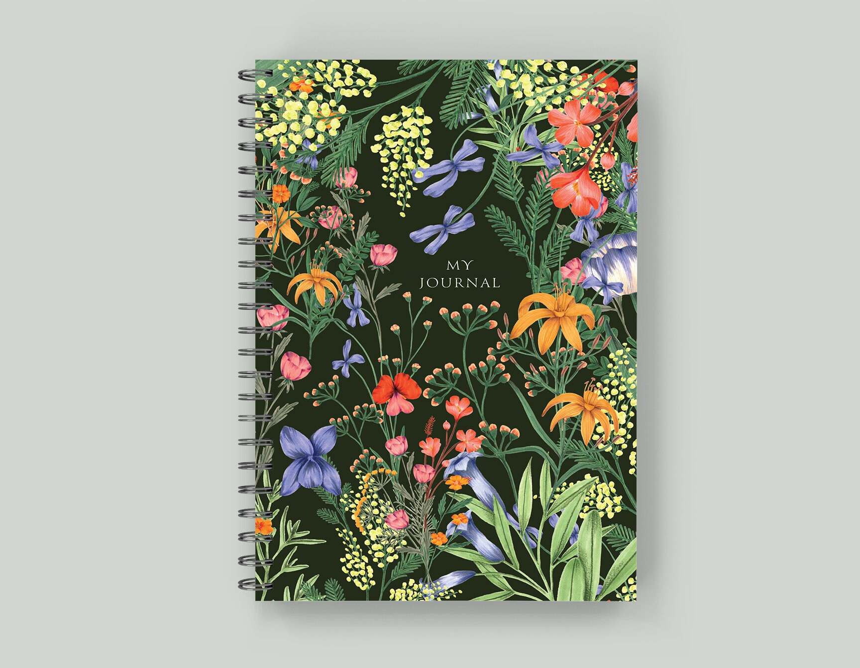 Blank Unlined Journal: Wire-o Spiral 6x9 Blank Journaling, Blank ...