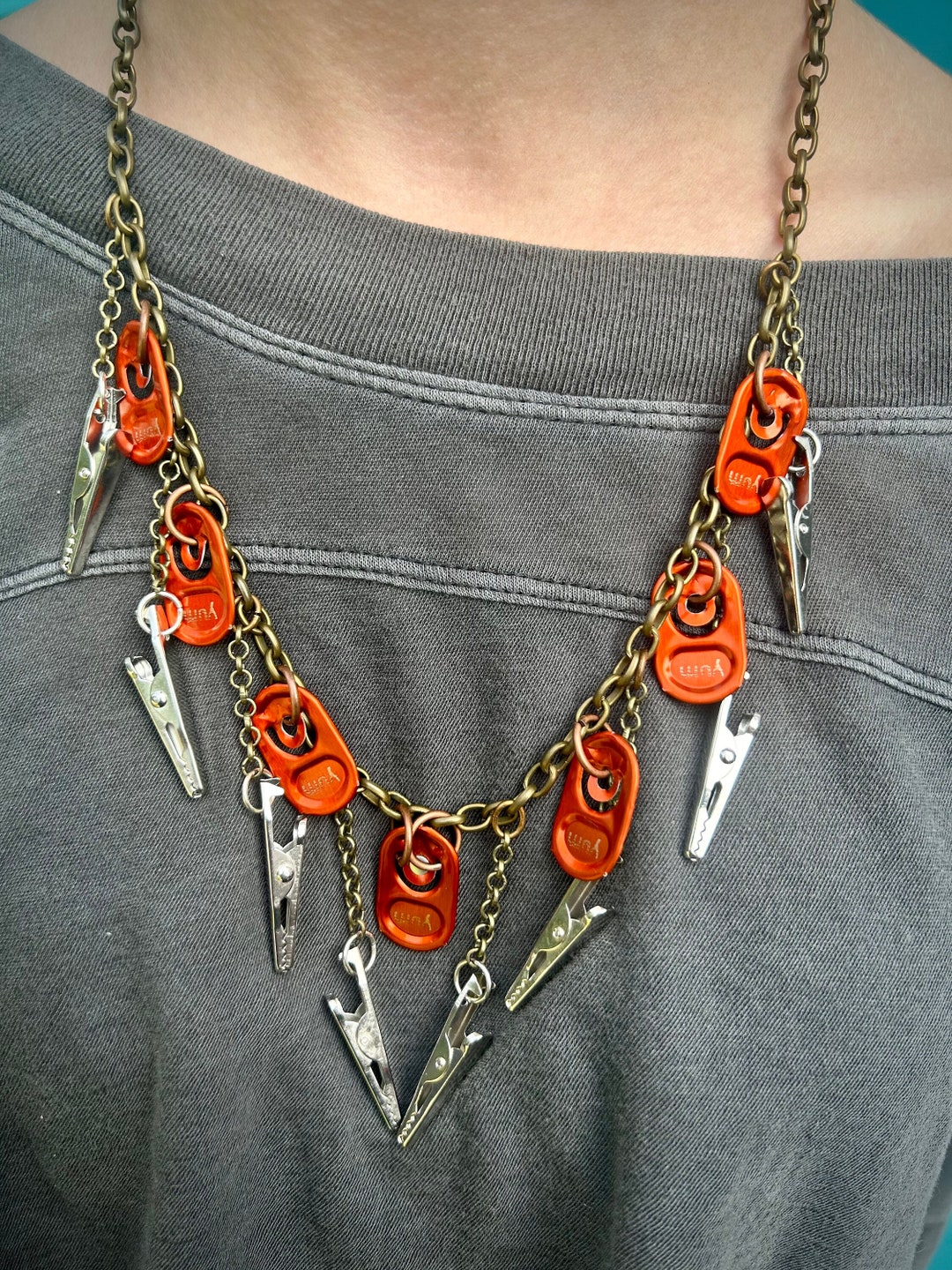 Sweet and Salty Necklace Pop Tab Necklace Soda Tab Necklace - Etsy