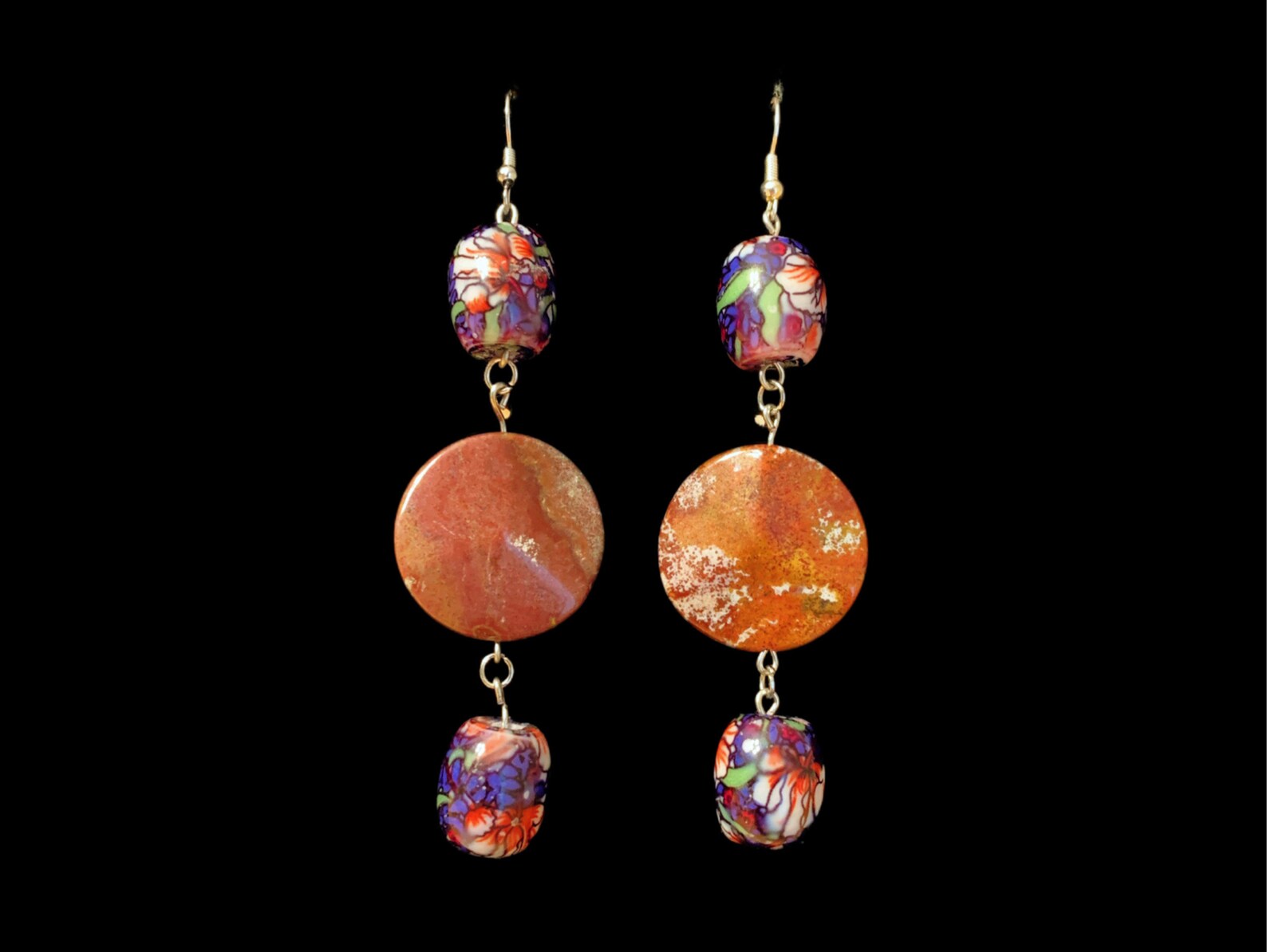 Stained Glass stone Earrings - Etsy
