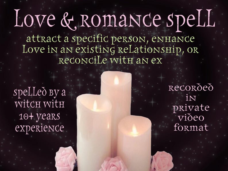 Love and Romance Candle Spell (performed by Witch With 10+ Years ...