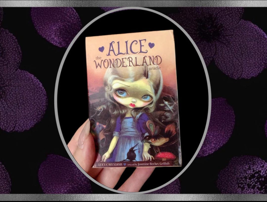 Alice Wonderland Oracle Deck Divination *please Read Description* - Etsy