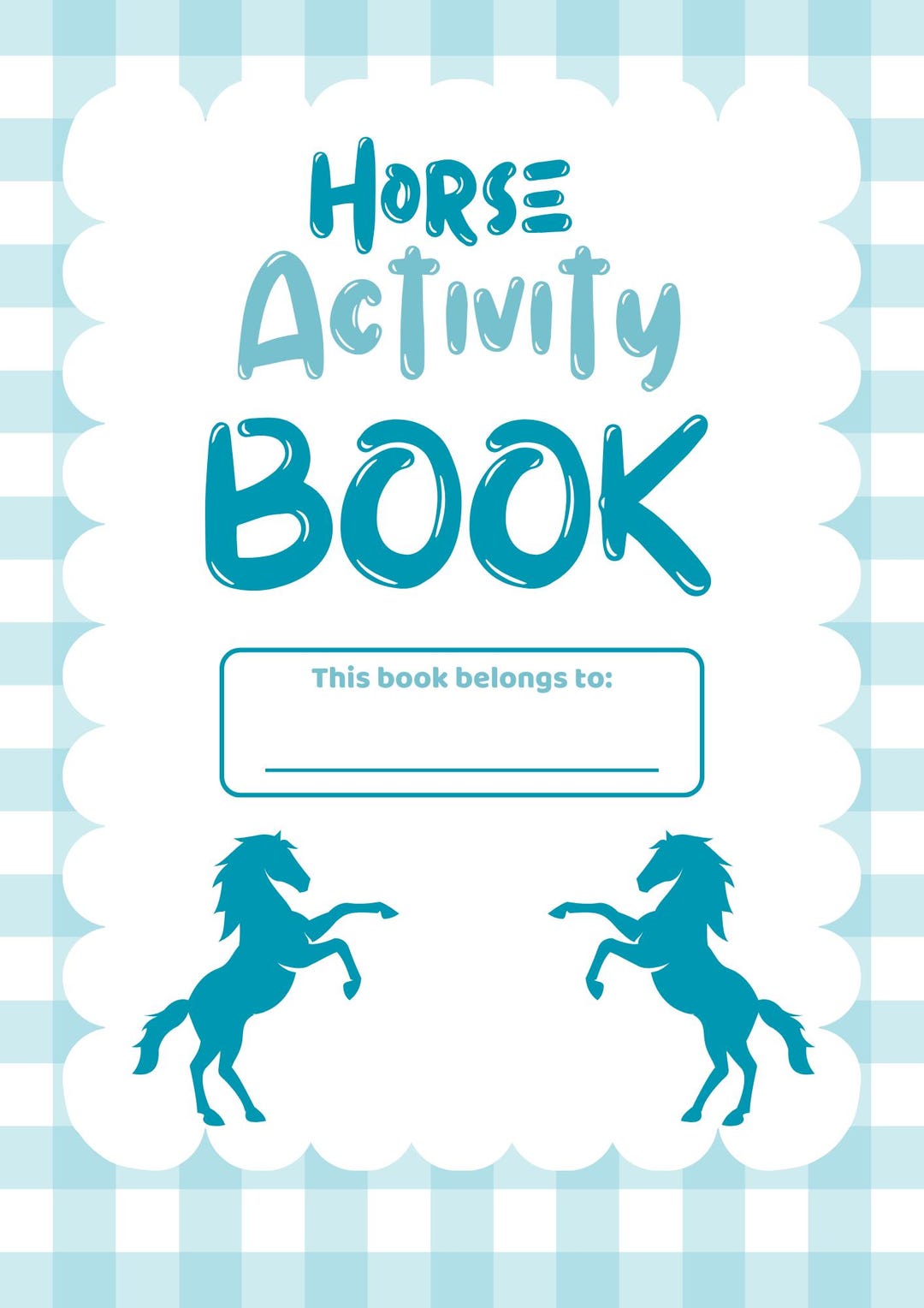 Printable Horse Workbook for Kids – Learn & Play With Cute Equine ...