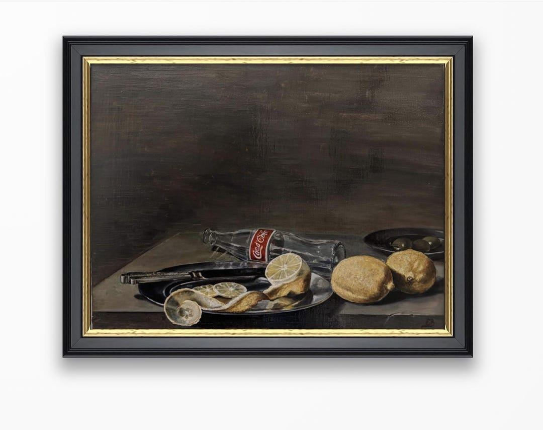 Still Life With Two Lemons and a Coca-cola Bottle - Original One of a ...
