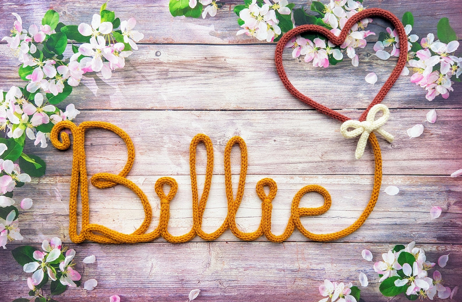 Knitting First Name, Child's Room First Name, Personalized Baby First ...