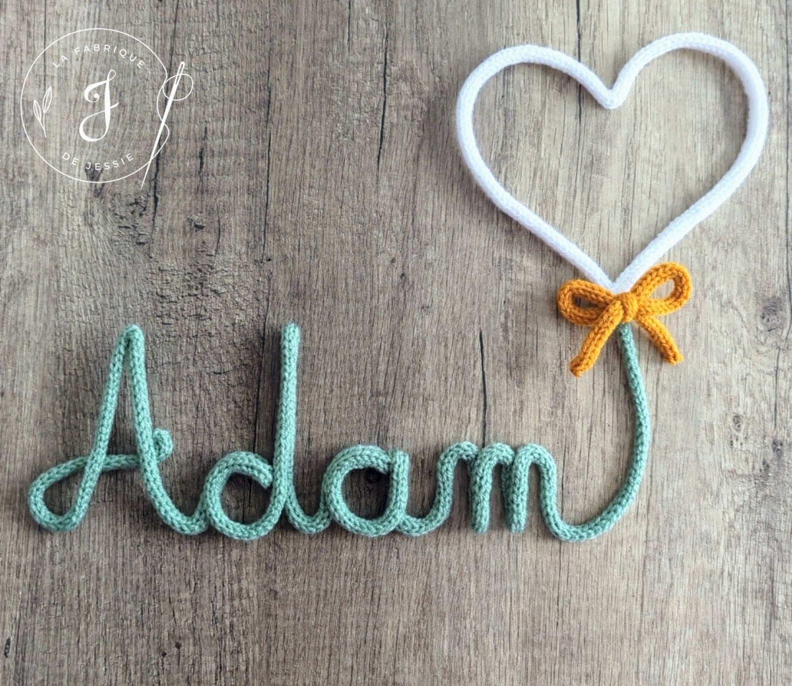 Knitting First Name, Child's Room First Name, Personalized Baby First ...