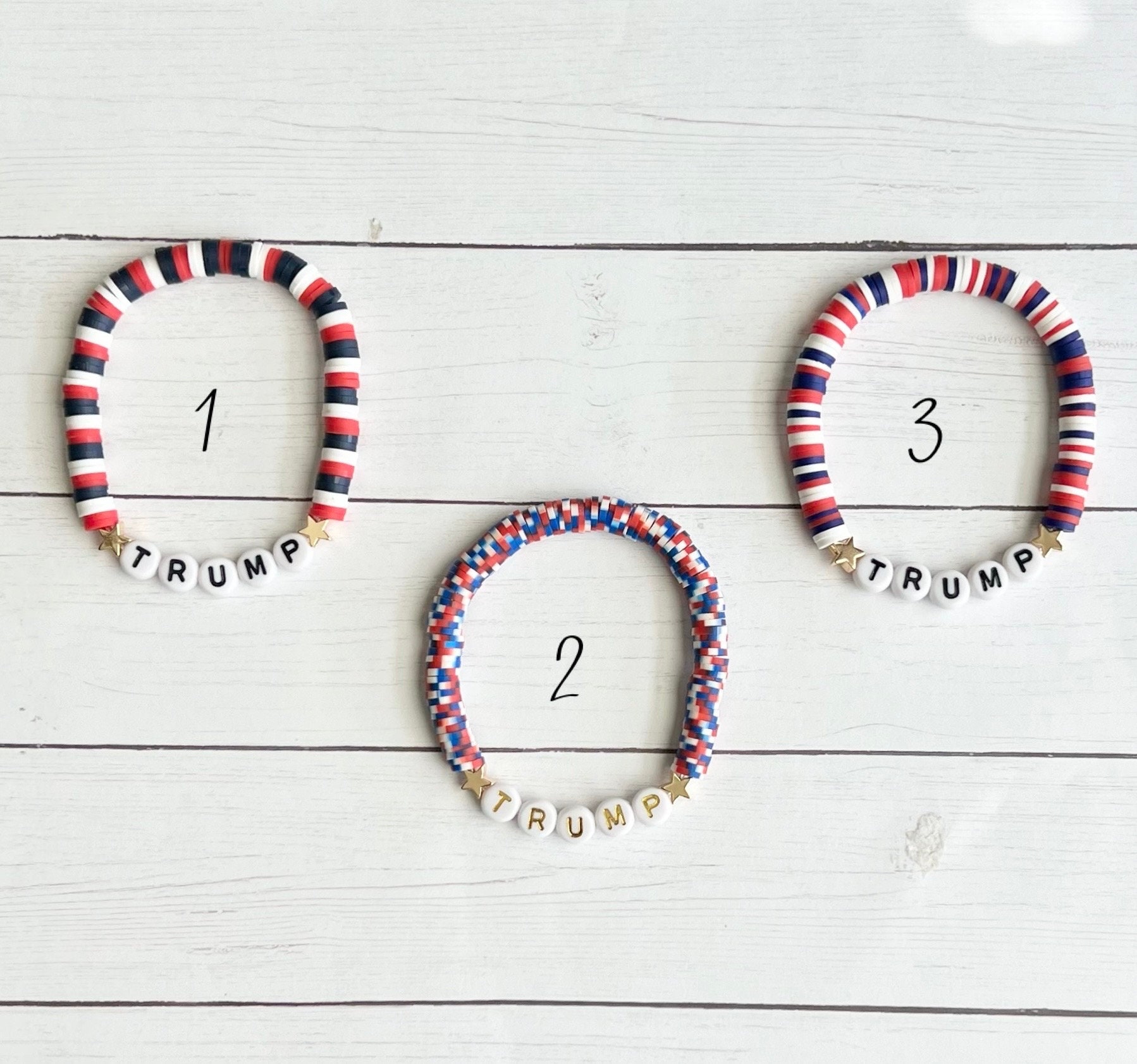 Heishi Political Bracelets for Women Presidential Bracelets Political ...