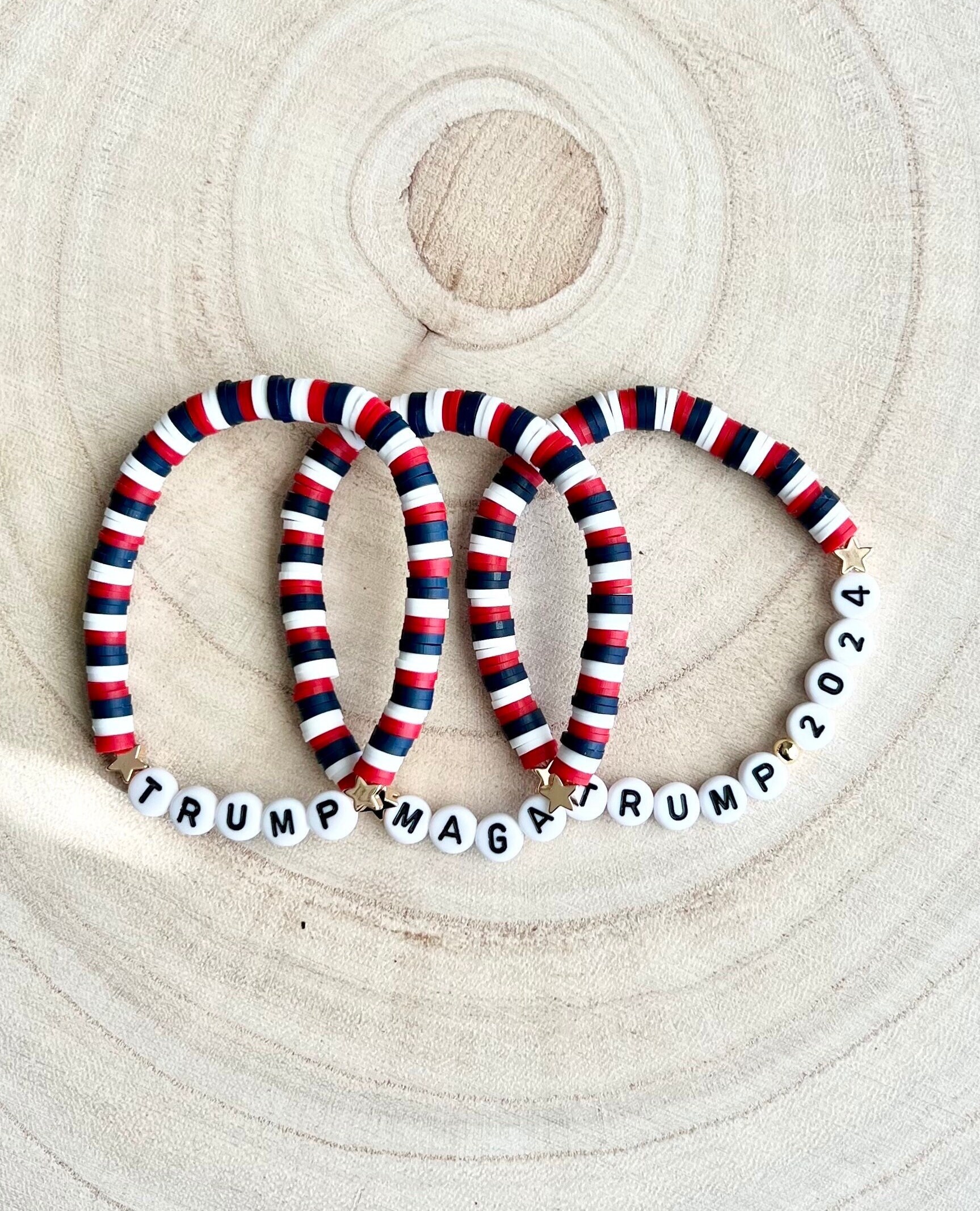 Heishi Political Bracelets for Women Presidential Bracelets Political ...