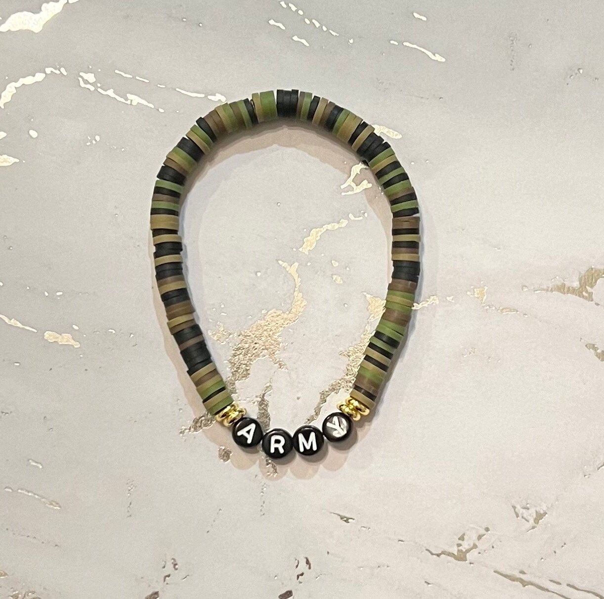 Military Heishi Bracelets for Women Air Force Army Marines Navy ...